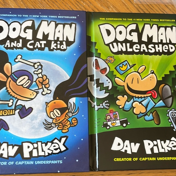 Scholastic | Other | 2 Dog Man Books By Dav Pilkey | Poshmark